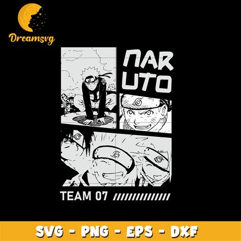 Naruto Black White Svg Anime Svg Naruto Anime Svg Dreamsvg Store