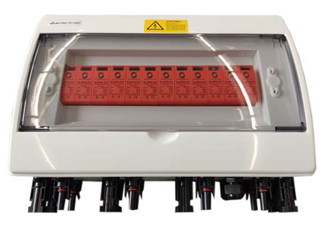 PV DC Überspannungsschutz mit MC4 Stecker 4 strings Solar Generator Anschlusskasten Photovoltaik