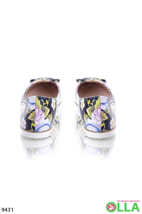 Балетки з квітковим принтом 288 62 купити недорого в інтернет магазині «olla Україна