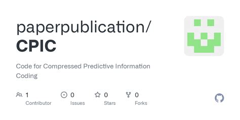 Github Paperpublicationcpic Code For Compressed Predictive