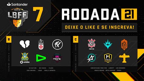 LBFF Rodada Grupos B E C Free Fire YouTube