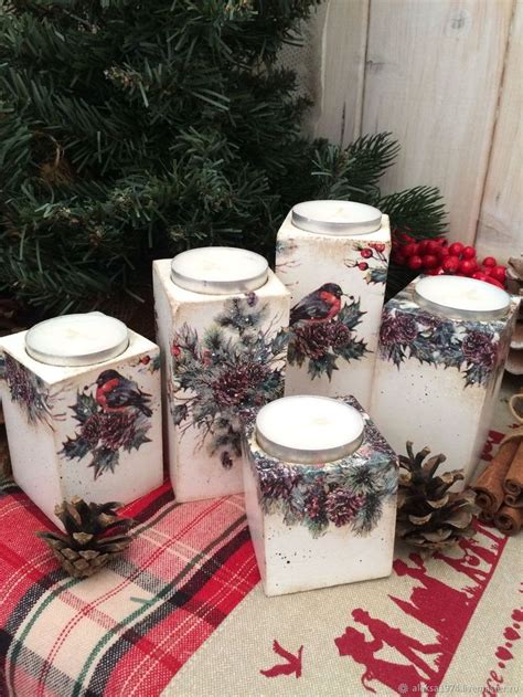 Подсвечники « Зимний день в интернет магазине на Ярмарке Мастеров Подсвечники Краснодар