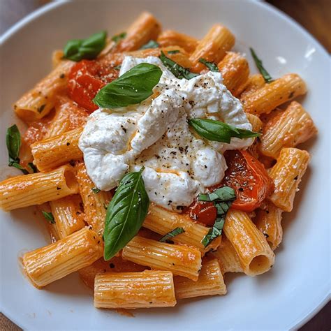 Creamy Tomato Burrata Pasta