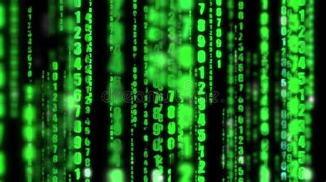 Background Binary Code Computer Data Digital Matrix Stock Footage