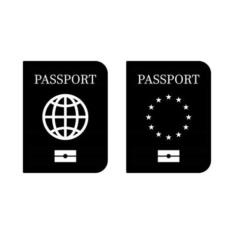 Two Passports Illustrations Royalty Free Vector Graphics And Clip Art