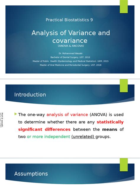9th Practical Session Spss Biostatistics For Postgraduates 2024 Pdf