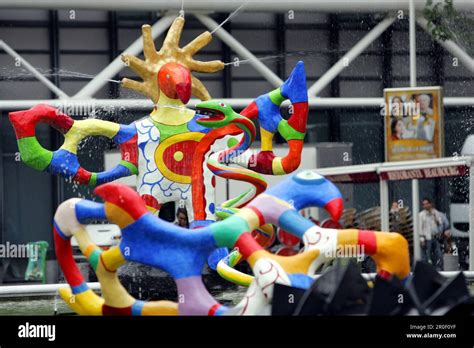 Fontaine Stravinsky Centre Pompidou Paris Frankreich Paris Centre