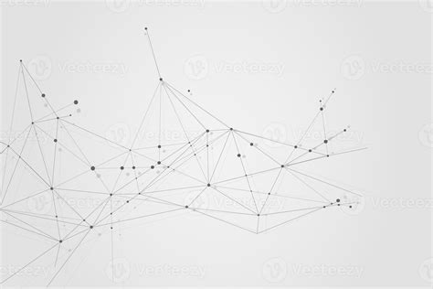 Abstract Connecting Dots Polygonal Background Connection Technology