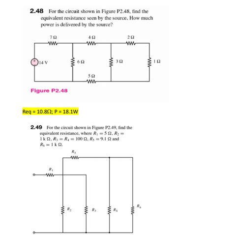 Solved 2 48 For The Circuit Shown In Figure P2 48 Find The Chegg