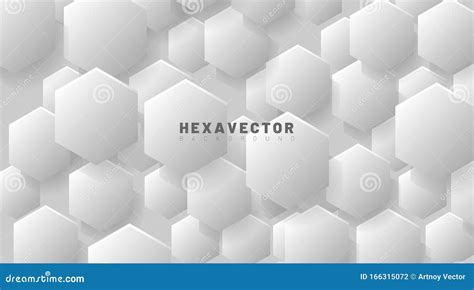 Hexagon Abstract Vector Background The Concept Of 3d Futuristic Technology Stock Vector