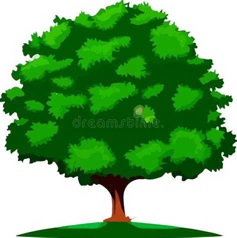 Isolated Tree Silhouette On White Background Stock Vector
