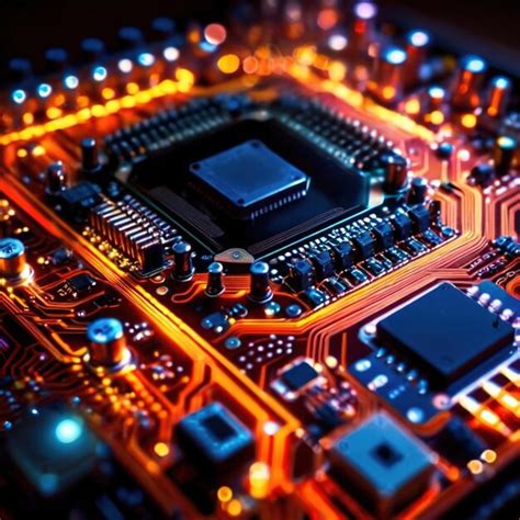 Premium Photo Computer Circuit Board Intricate Electronic Technology