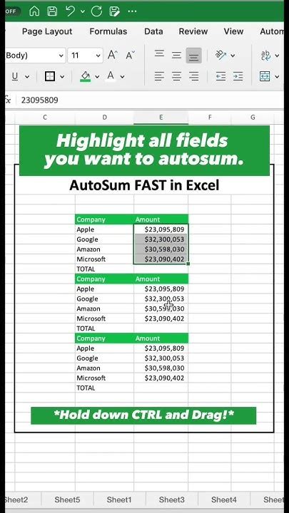 Autosum Fast In Excel With This Shortcut 💪🏼 Excel Exceltutorial Exceltips Youtube