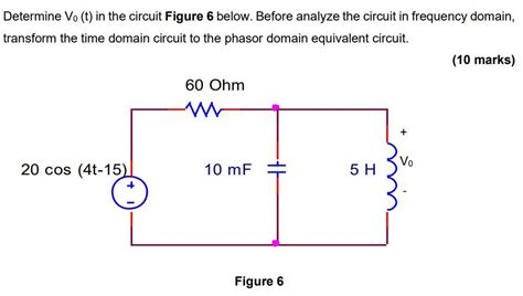 Solved Determine Vo T In The Circuit Figure 6 Below Chegg Com