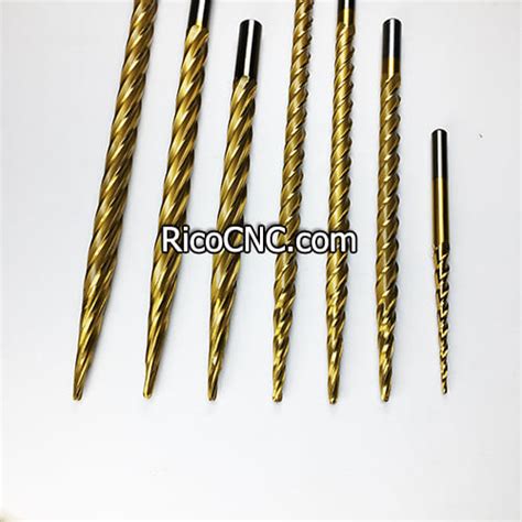 Hss Conical Ball Nose Foam Cnc Router Bits With Tin Coated