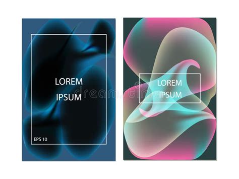 Minimal Covers Design Colorful Halftone Gradients Future Geometric Patterns Eps10 Vector