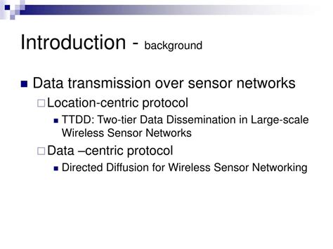 Ppt A Hierarchical Scheme For Data Aggregation In Sensor Networks