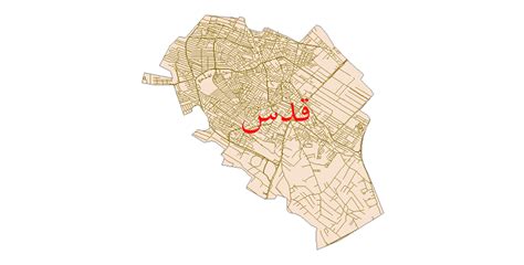 دانلود نقشه شیپ فایل شبکه معابر شهر قدس سال 1399 شهرنگار