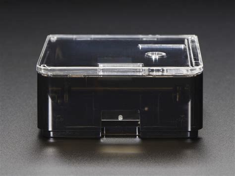 adafruit raspberry pi a case smoke base w clear top caixas ra