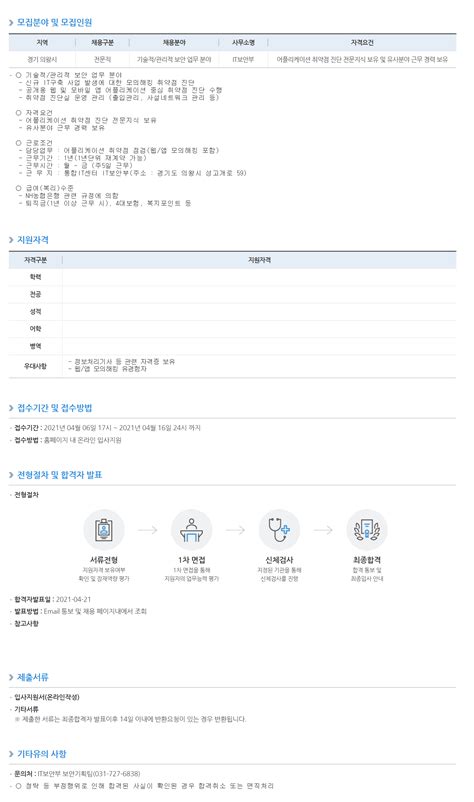 Nh농협은행 채용공고 Nh농협은행 It보안부 전문직 직원 채용공고 2021년 채용