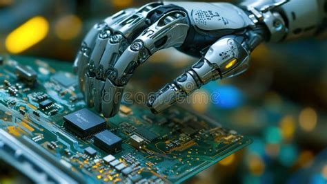 A Robotic Arm Equipped With A Sensor And Camera Scanning Finished