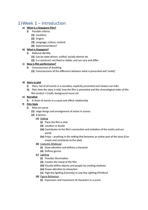 Midterms Cheatsheet 1week 1 Introduction A What Is A Singapore