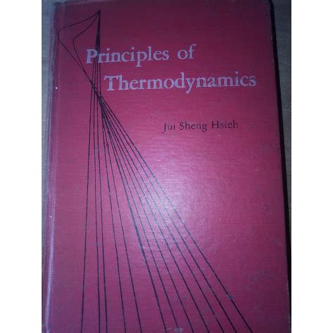 Principles Of Thermodynamics Jui Sheng Hsieh 蝦皮購物