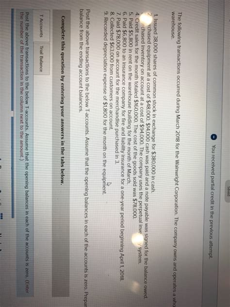 Solved Post The Above Transactions To The Below T Accounts