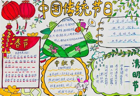 中华传统节日手抄报图 中华传统节日手抄报图片简单 画趣文库（我爱生活）