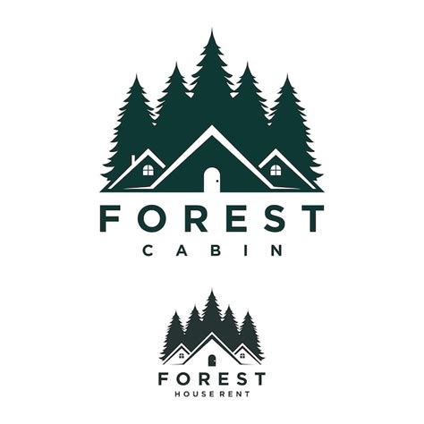 Modelo De Design De Logotipo Para Aluguel De Cabana Com Construção De