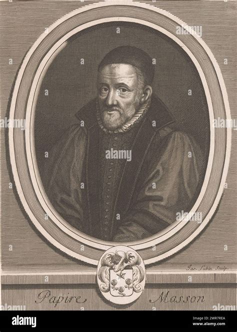Portrait Of Jean Papire Masson Print Maker Jacques Lubin Publisher