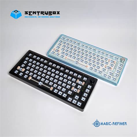 Magic Refiner MK32 With Knob Acrylic Barebone DIY 75 3 Mode Hotswap Mechanical Keyboard