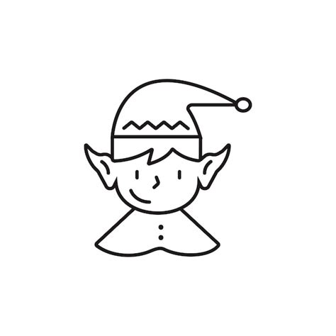 Premium Vector Elf Icon Symbol Isolated On White Background