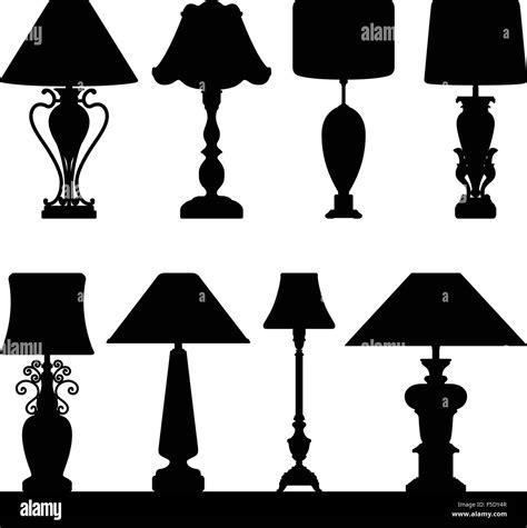 Antique Table Lamp Stock Vector Image And Art Alamy