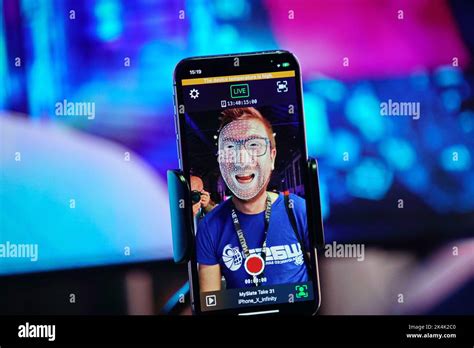 Virtual Reality Exhibit Facial Recognition Concept Biometric Facial