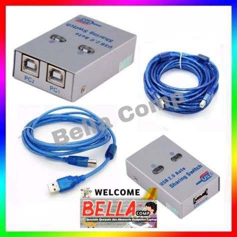 Jual Paket Auto Switch Printer Kabel Printer Usb 20 Sharing