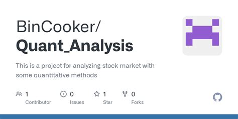 Github Bincookerquantanalysis This Is A Project For Analyzing