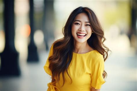 Hermosa Joven Modelo Asi Tica Foto Premium