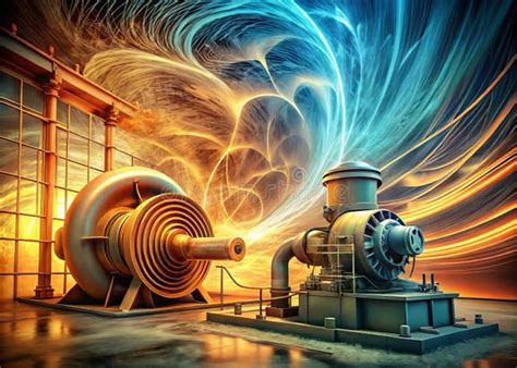 Retro Computational Fluid Dynamics Cfd Simulation Visualizing Flow Pump