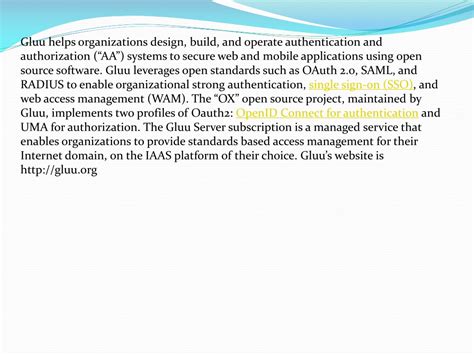 PPT JavaOne Open Source Identity And Access Management Expert