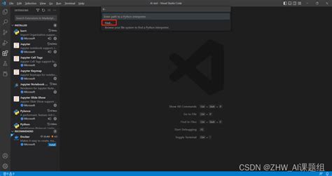 如何在vscode中添加python解释器并安装python库 vscode python解释器 csdn博客