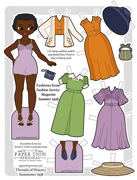Ensemble Electica A 1938 Paper Doll • Paper Thin Personas