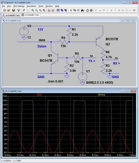 Ein Seatalk Zu Arduino Interface Mit Lt Spice Simuliert Shelvin
