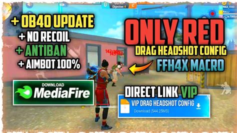 Ob40 Free Fire Auto Headshot Config File🎯🌠 Macro Aimbot No Recoil