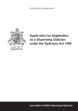 Fillable Online Abdo Org 5421 Overseas Application Form AW A4 ABDO