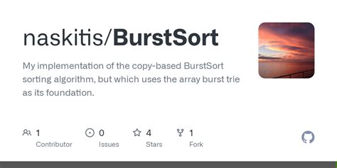GitHub Naskitis BurstSort My Implementation Of The Copy Based