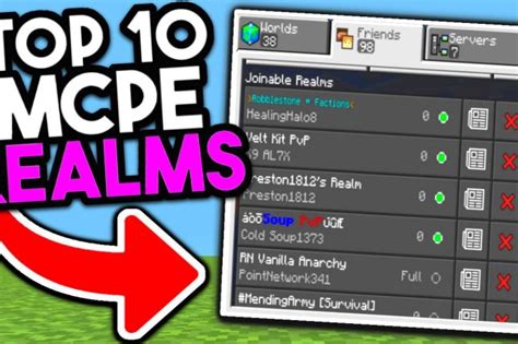 Top 10 Realms Smp For Minecraft Bedrock 1 21 Realm Codes Mcpe Realms
