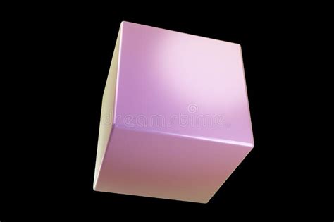 geometric shape holographic 3d shape 3d rendering stock illustration