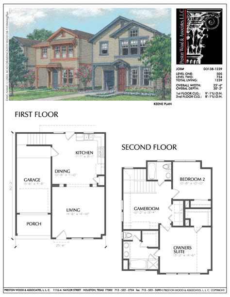 Best 2 Story House Plans Two Story Home Blueprint Layout Residential Preston Wood And Associates