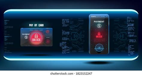 Card Data Protection Biometric Technologies Concept Stock Vector